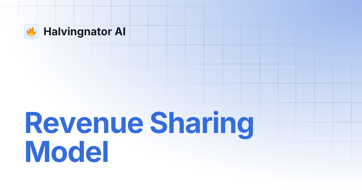 Revenue Sharing Model | Halvingnator AI